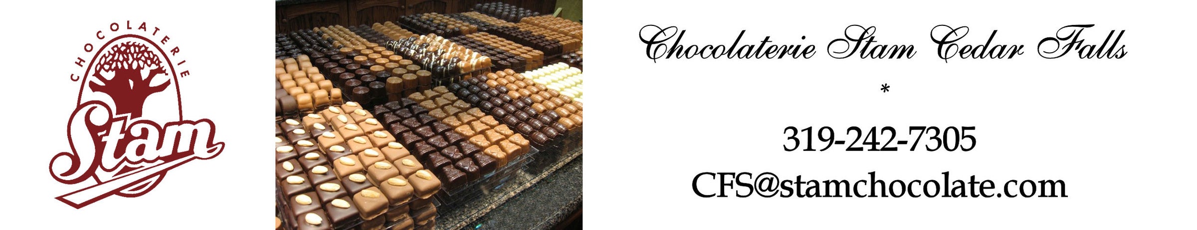 Chocolaterie Stam319-242-7305 Cedar Falls, IA logo